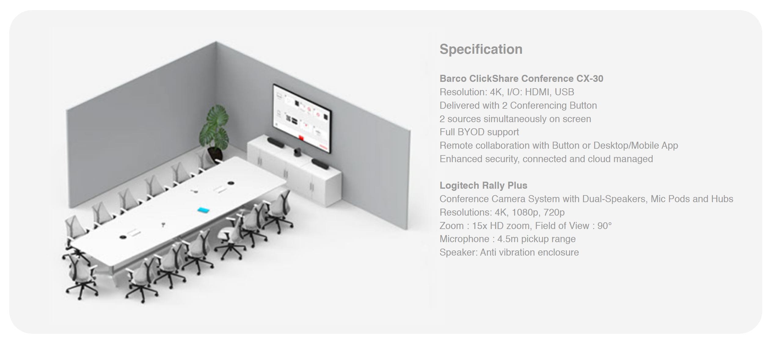 Malaysia Barco Logitech Wireless Video Conferencing Room Solutions ...